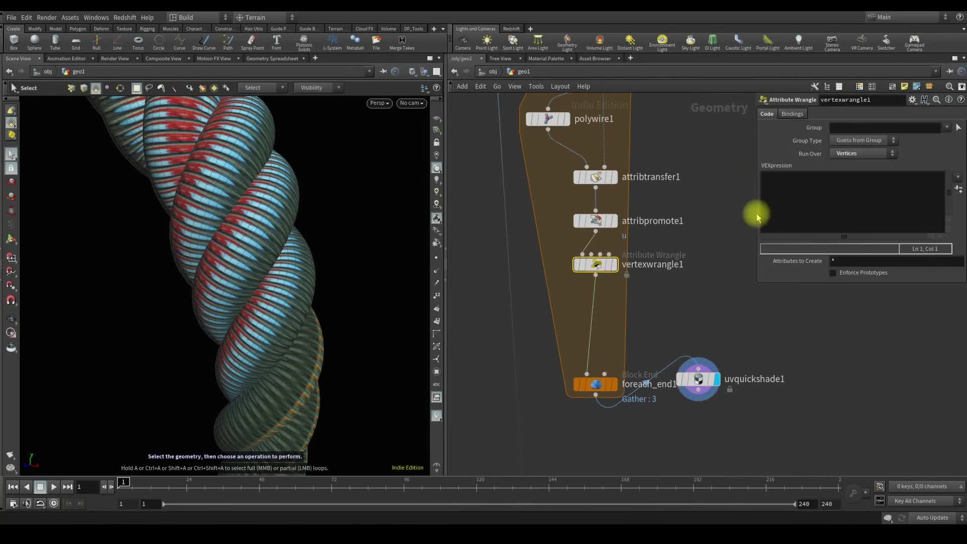 Houdini中圆柱形状的自动uv映射Auto uv mapping of cylindrical shapes in Houdini ...